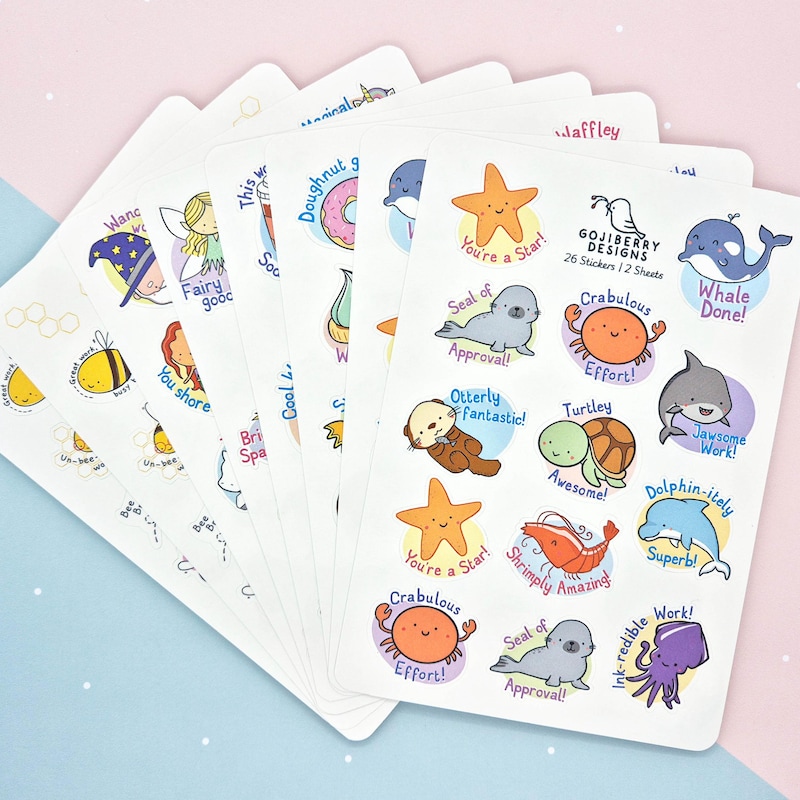 Sticker Variety Pack Kids - Etsy UK