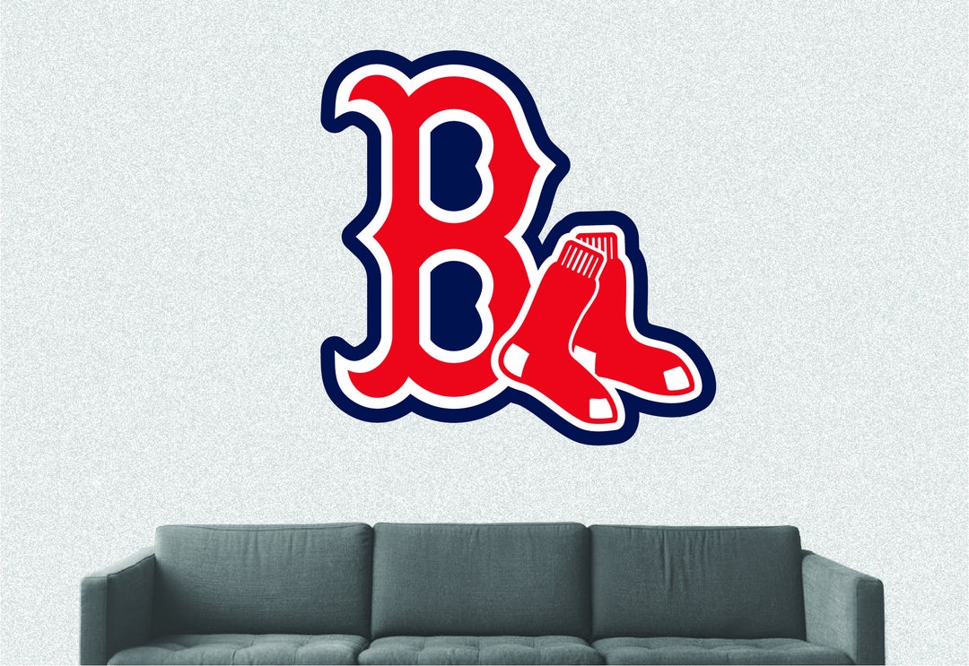 Boston Red Sox Sticker Decal Vinyl SIZES WALL Decor Peel and Stickmural ...