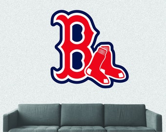 Boston Red Sox Sticker Decal Vinyl SIZES WALL Decor Peel and | Etsy