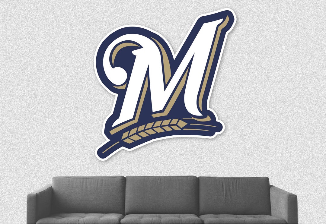 Milwaukee Brewers Sticker Decal Vinyl SIZES WALL Decor Peel and ...