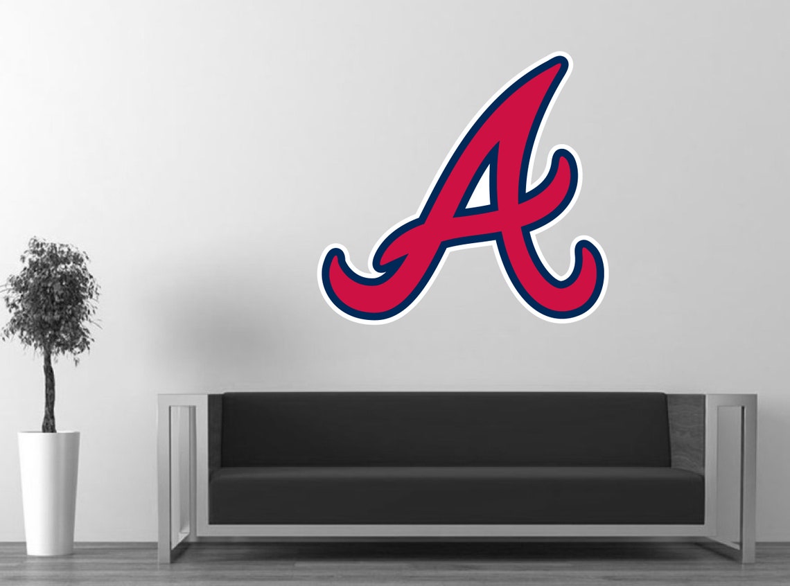 Atlanta Braves Sticker Decal Vinyl SIZES WALL Decor Peel and Stickmural ...