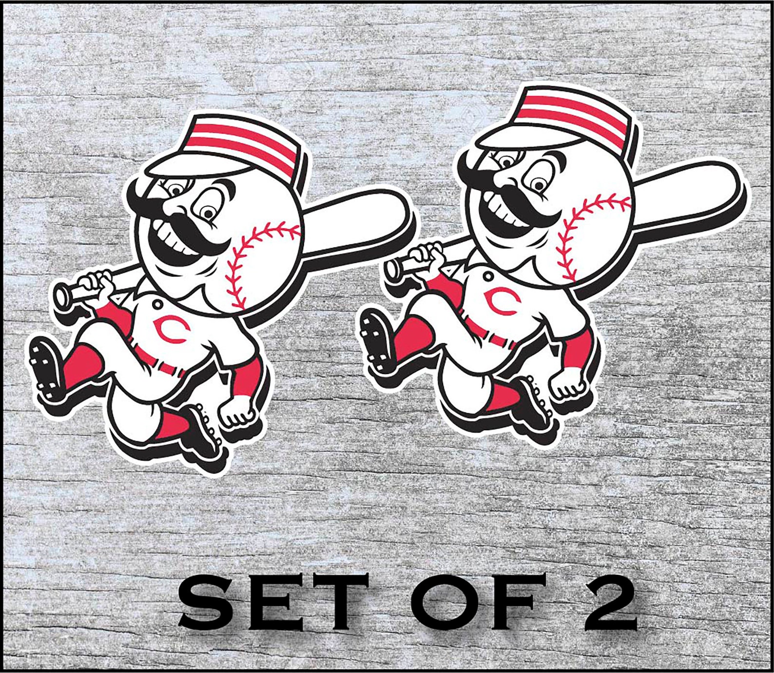 Cincinnati Reds Sticker Decal Vinyl 12, 17, 20 Cornhole Car Truckany ...