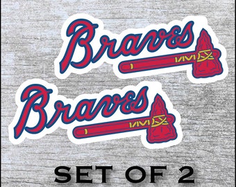 Atlanta Braves Sticker Decal Vinyl 12 17 | Etsy