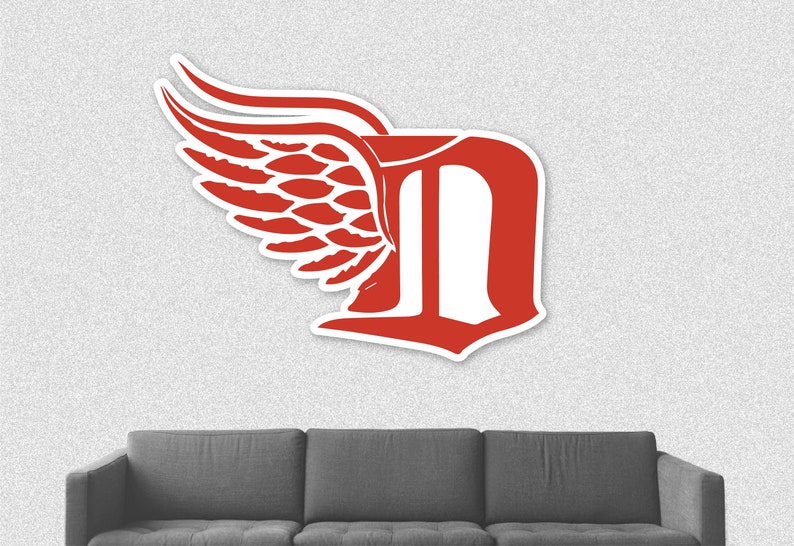 Detroit Red Wings Sticker Decal Vinyl SIZES WALL Decor Peel - Etsy