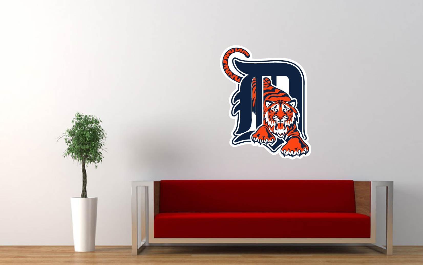 Detroit Tigers Sticker Decal Vinyl SIZES WALL Decor Peel and Stickmural ...