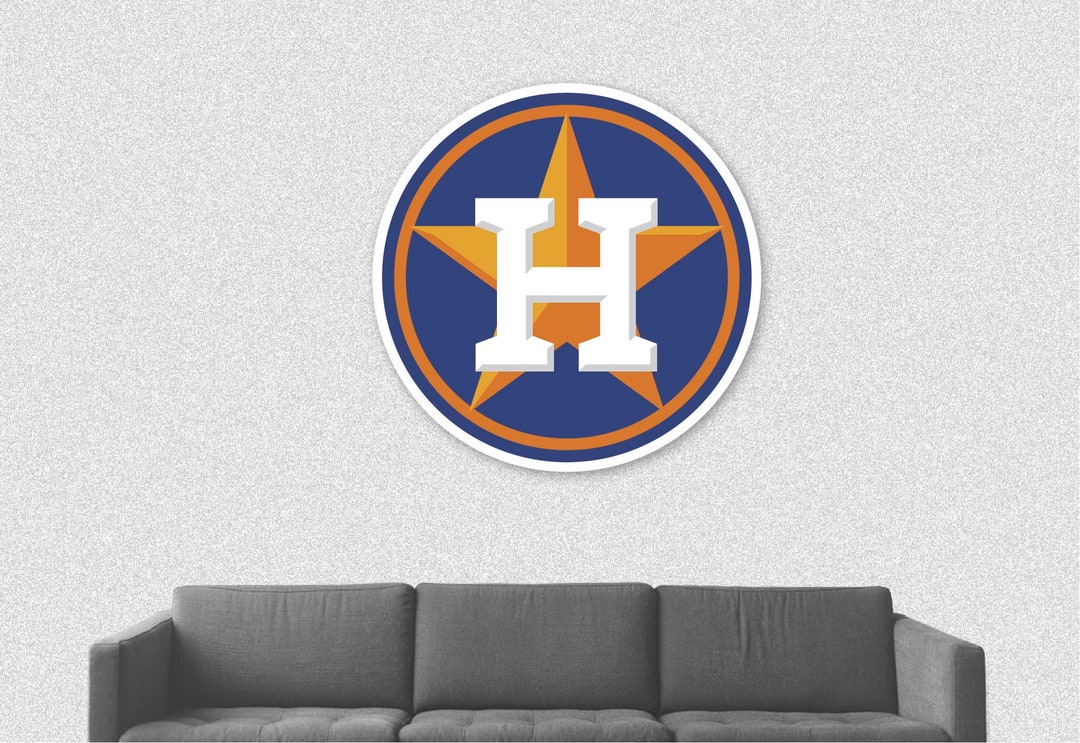 Houston Astros Sticker Decal Vinyl SIZES WALL Decor Peel and - Etsy