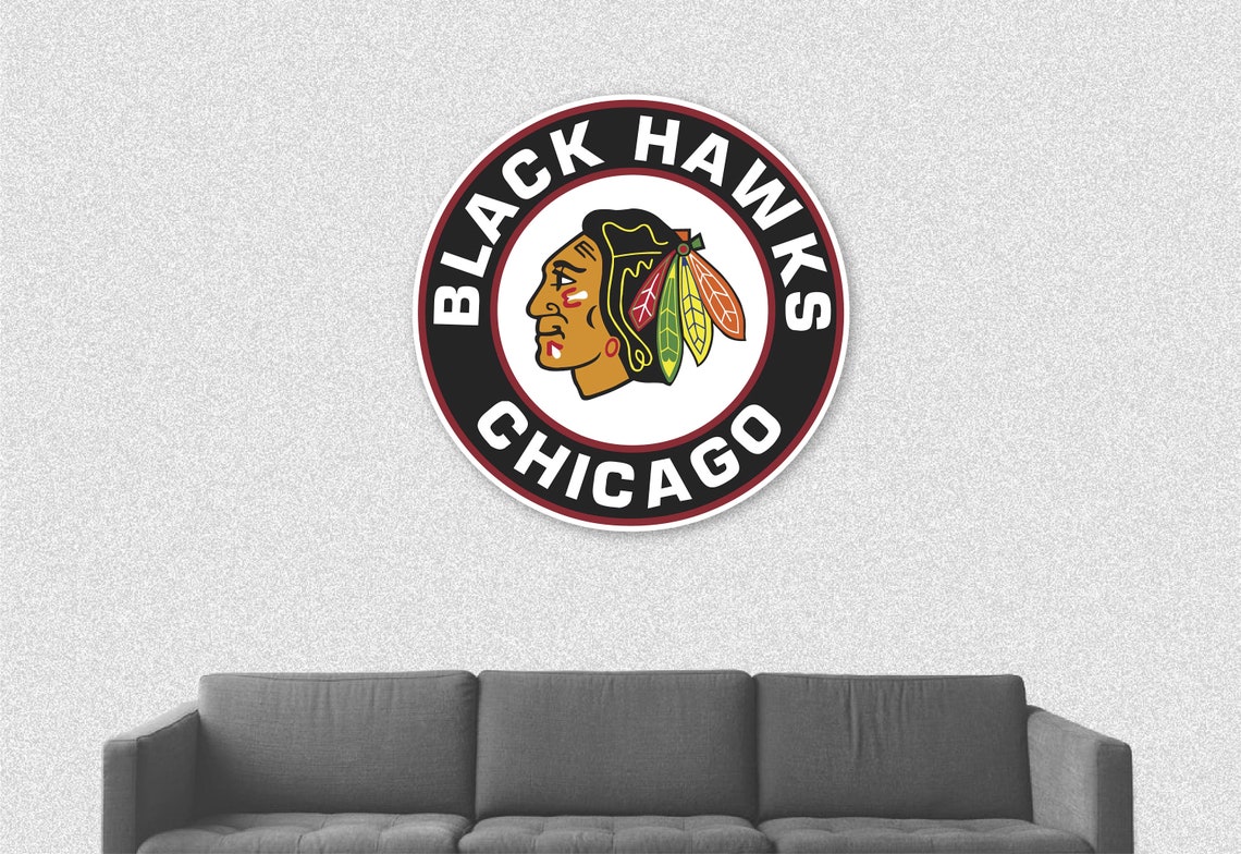Chicago Blackhawks Sticker Decal Vinyl SIZES WALL Decor Peel and ...