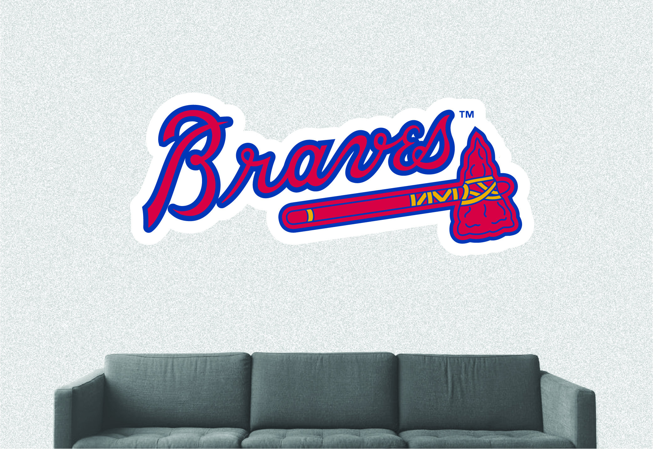 Atlanta Braves Sticker Decal Vinyl SIZES WALL Decor Peel and - Etsy