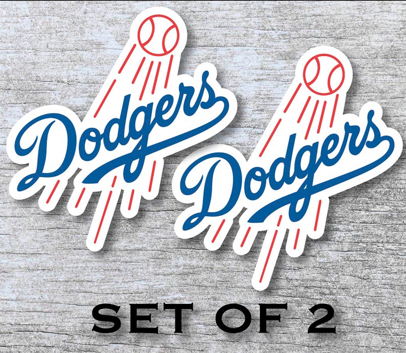 Los Angeles Dodgers Sticker Decal Vinyl 12, 17, 20 Cornhole Car ...