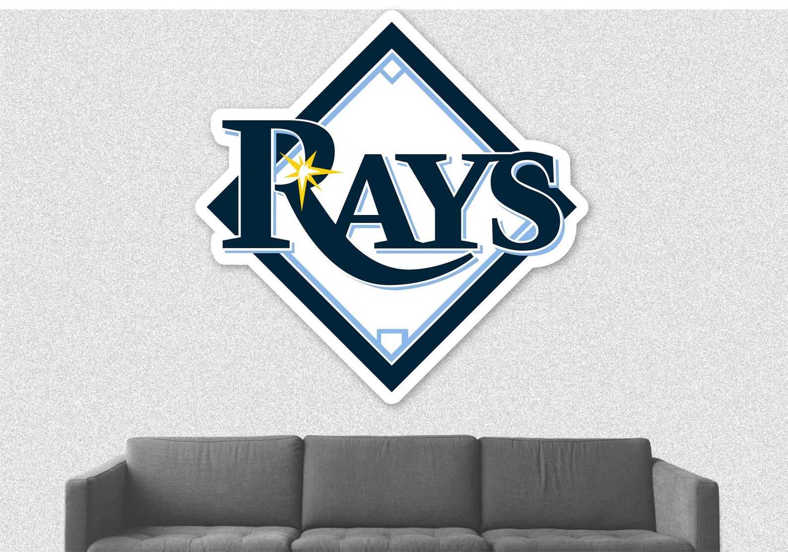Tampa Bay Rays Sticker Decal Vinyl SIZES WALL Decor Peel and Stickmural ...