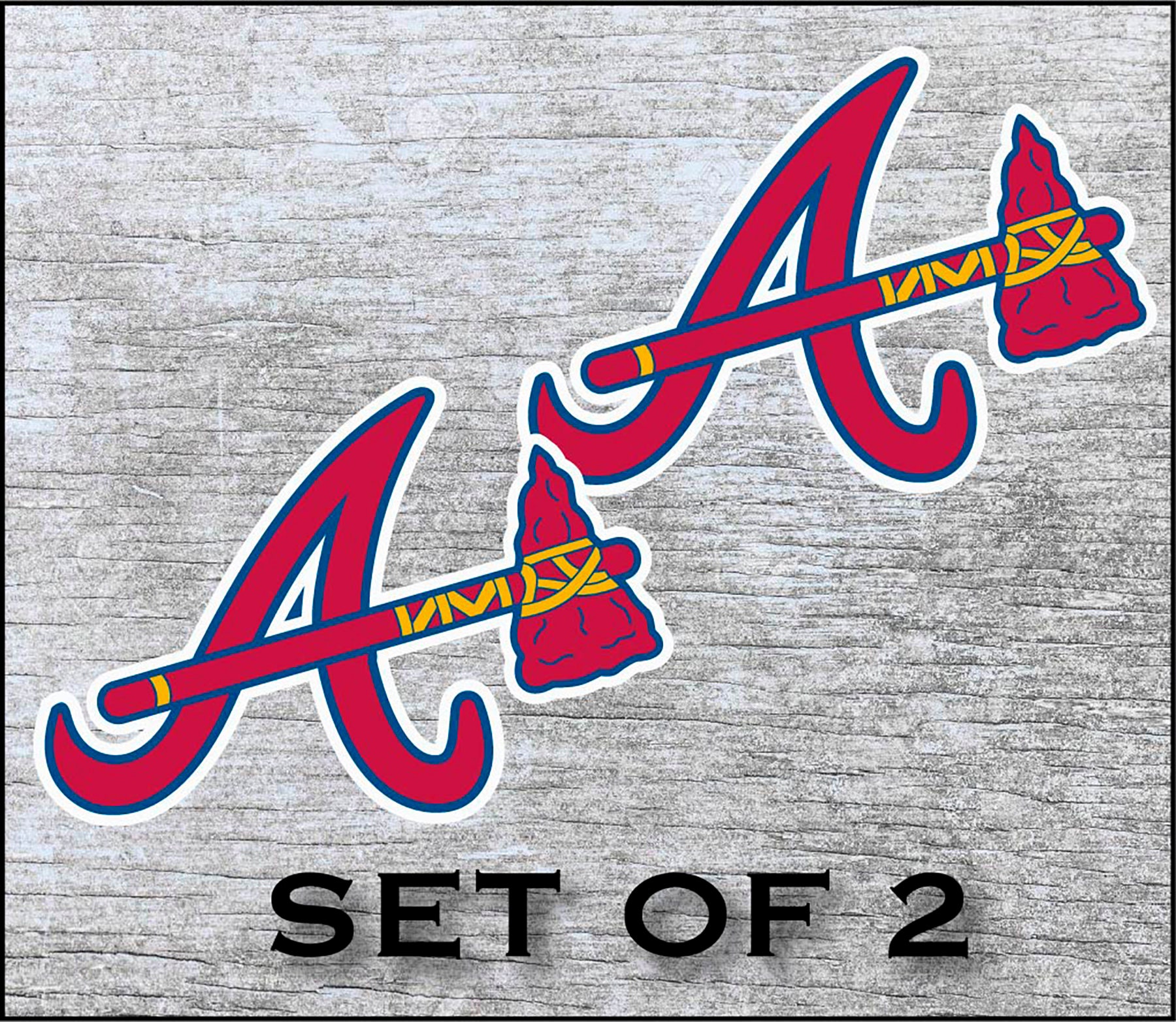 Atlanta Braves Sticker Decal Vinyl 12, 17, 20 Cornhole Car Truckany ...