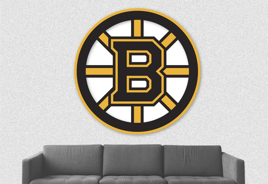 Boston Bruins Sticker Decal Vinyl SIZES WALL Decor Peel and Stickmural ...