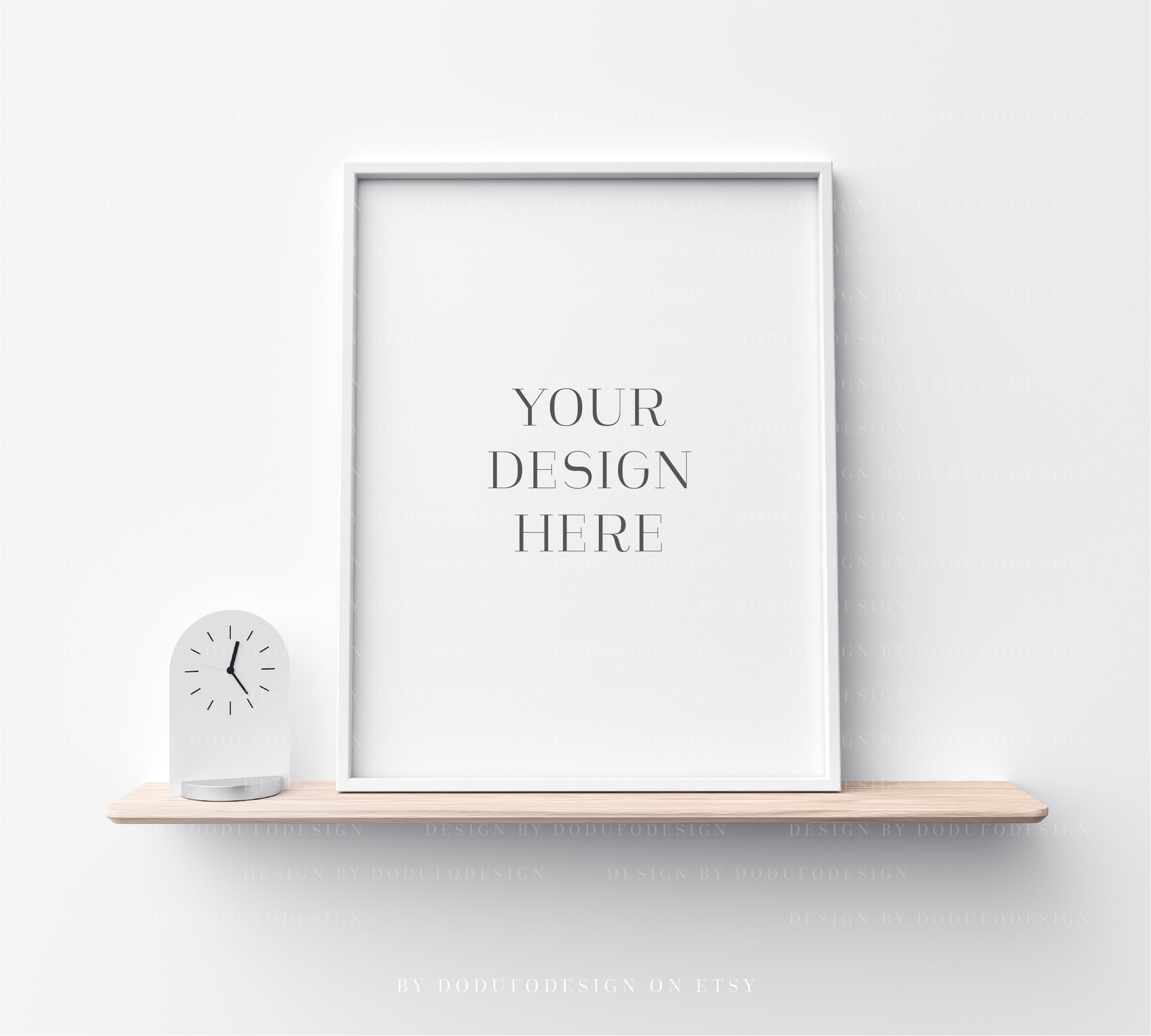 Letter Size Blank Photo Frame Mockup, Modern Poster Mockup, Minimalist ...