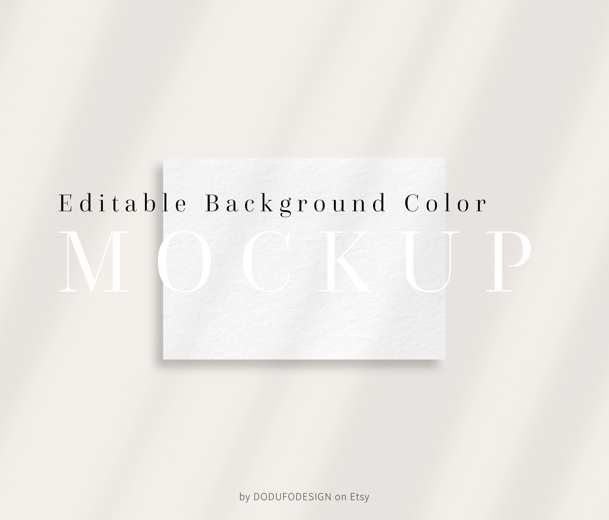 Neutral Card Mockup, 5x7 Invitation Template (PSD Smart Object) - Etsy