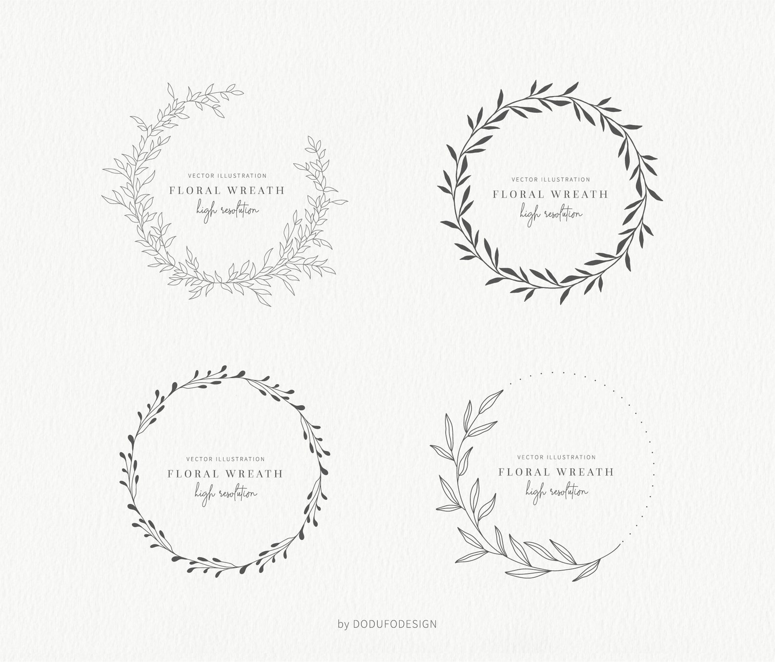 20 Piece Floral Wreath Bundle Graphic Set Flowers Clipart - Etsy