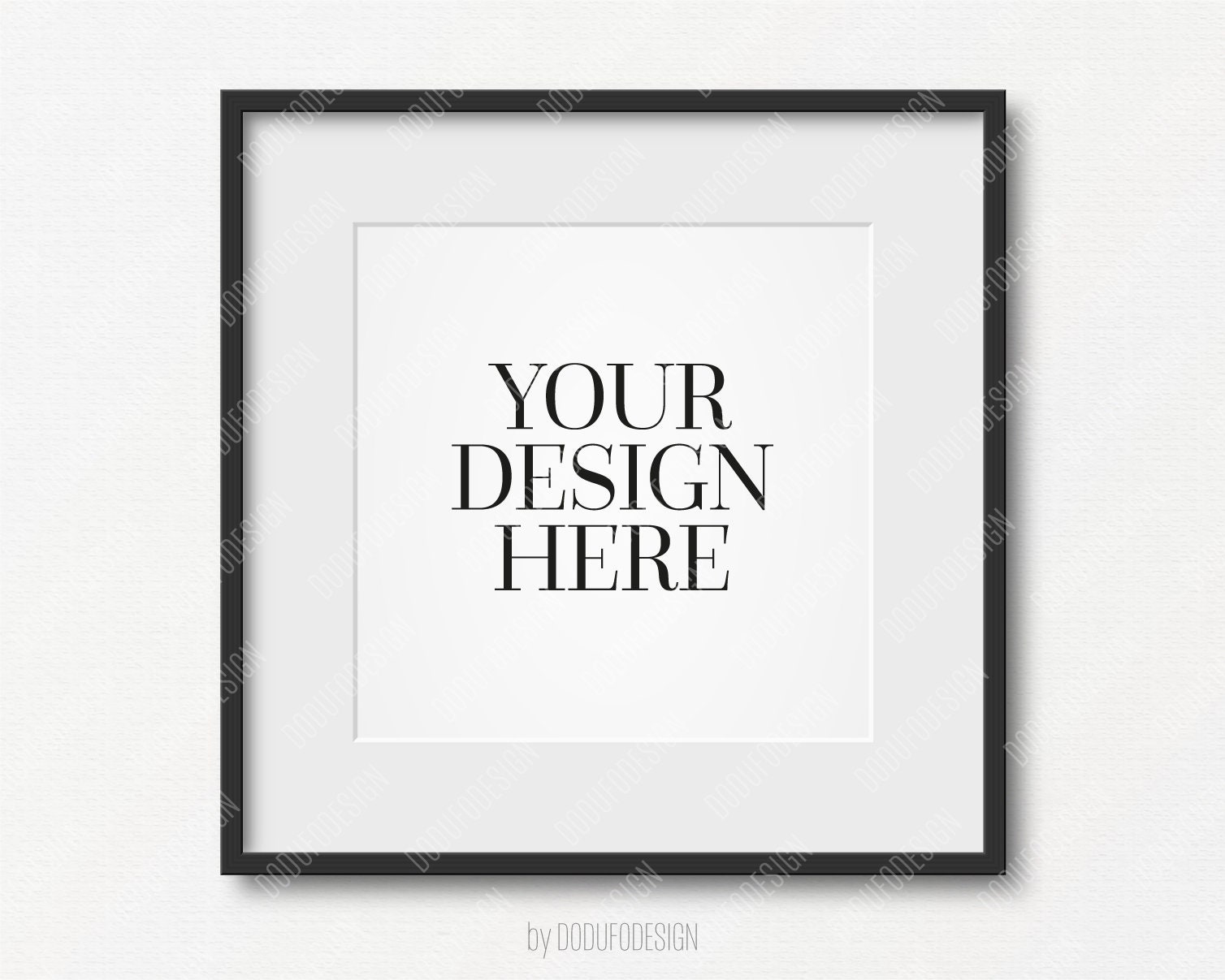 Mat Black Frame Background