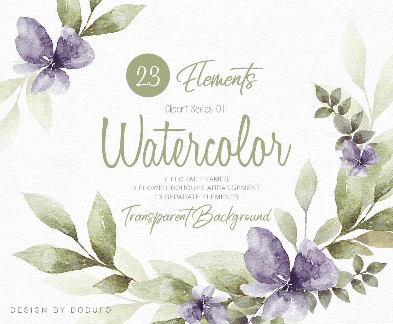Wedding Watercolor Flower Clipart Set 23 Watercolor Floral - Etsy