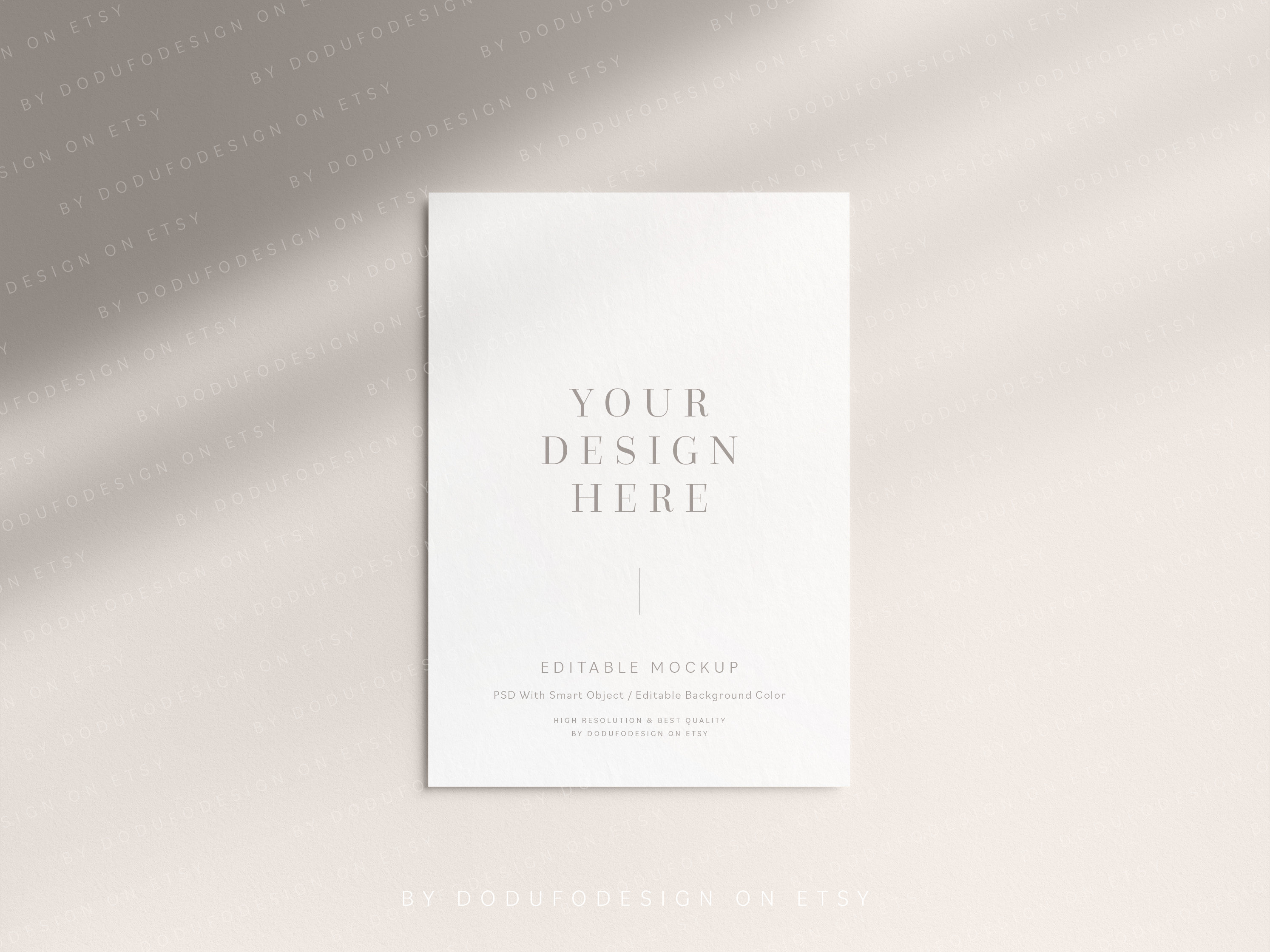 A4 Paper Mockup, Neutral Modern Style, PSD Template (digital Download ...