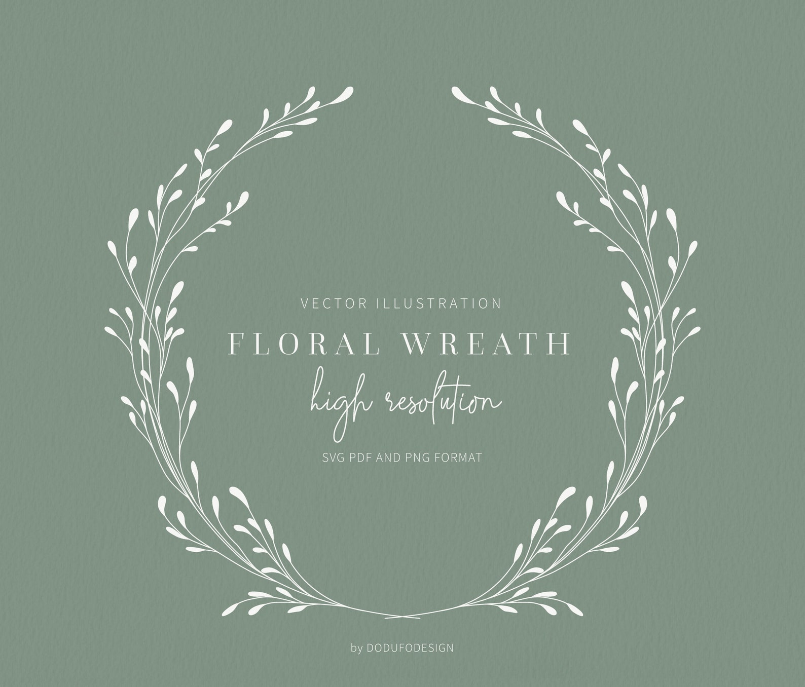 Farmhouse Wreath SVG Laurel Wreath Floral Wreath Leaf - Etsy