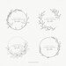 20 Piece Floral Wreath Bundle Graphic Set Flowers Clipart Leaves ...