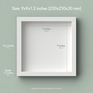 Shadow Box Frame 9x9 Inch SVG Template - With Scoring Tool, Paper ...