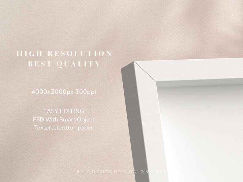 Square Paper Frame Mockup, 8x8 Shadowbox (PSD Smart Object) - Etsy UK