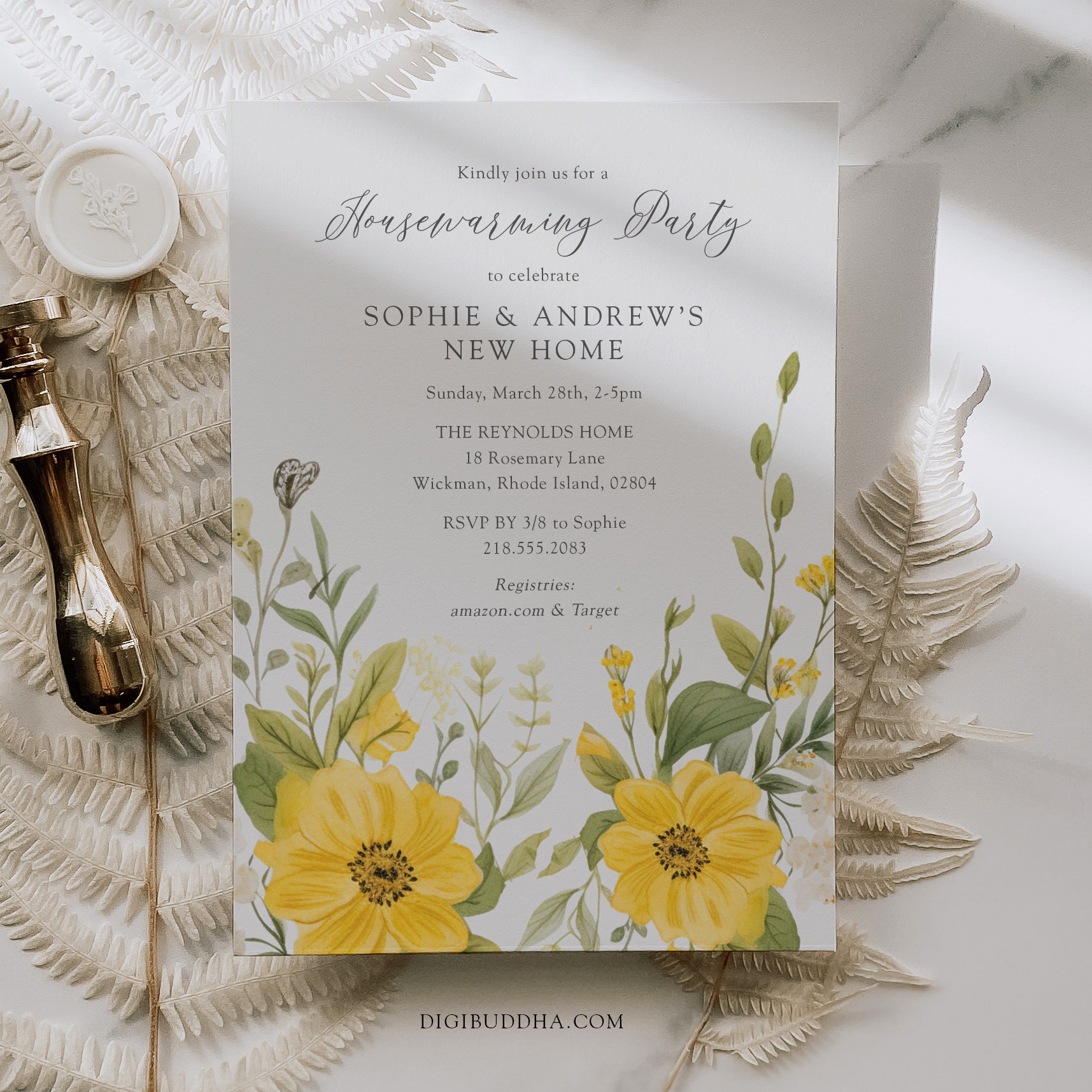 Housewarming Party Invitation Printable Template and Digital Invitation ...