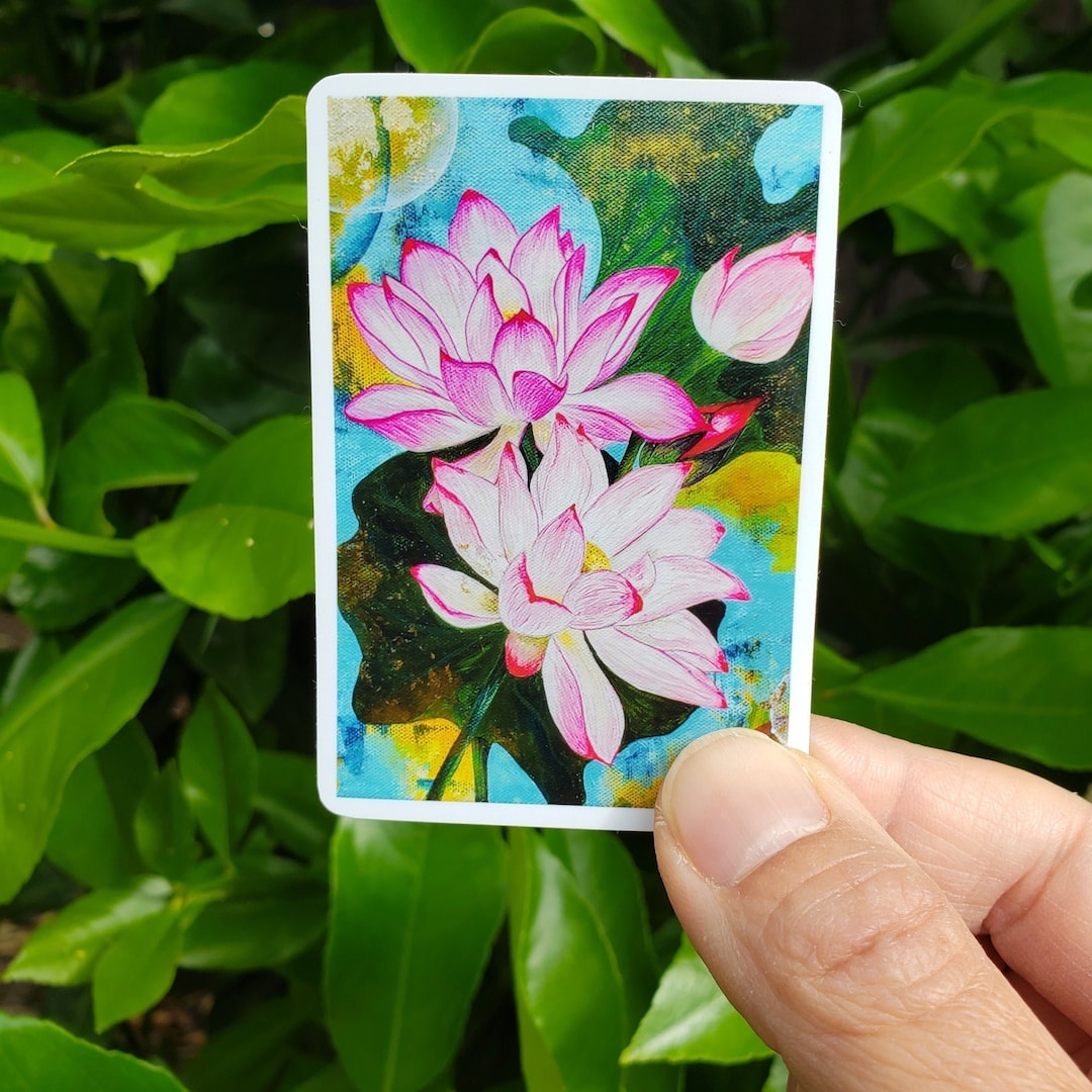 Lotus Flower Vinyl Sticker, Zen Floral Decal - Etsy