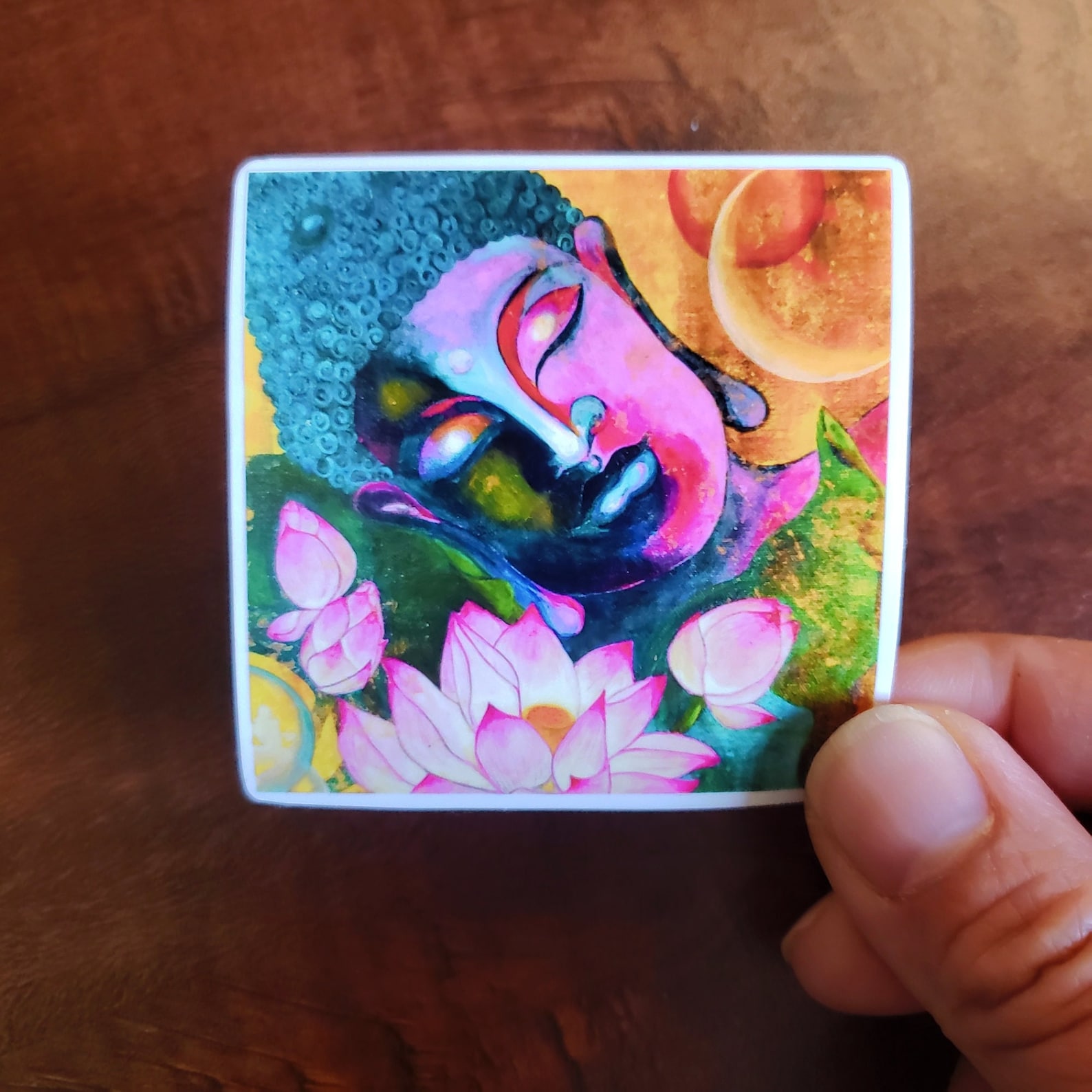 Sleeping Buddha Sticker Zen Vinyl Stickers Zen Art Buddha | Etsy