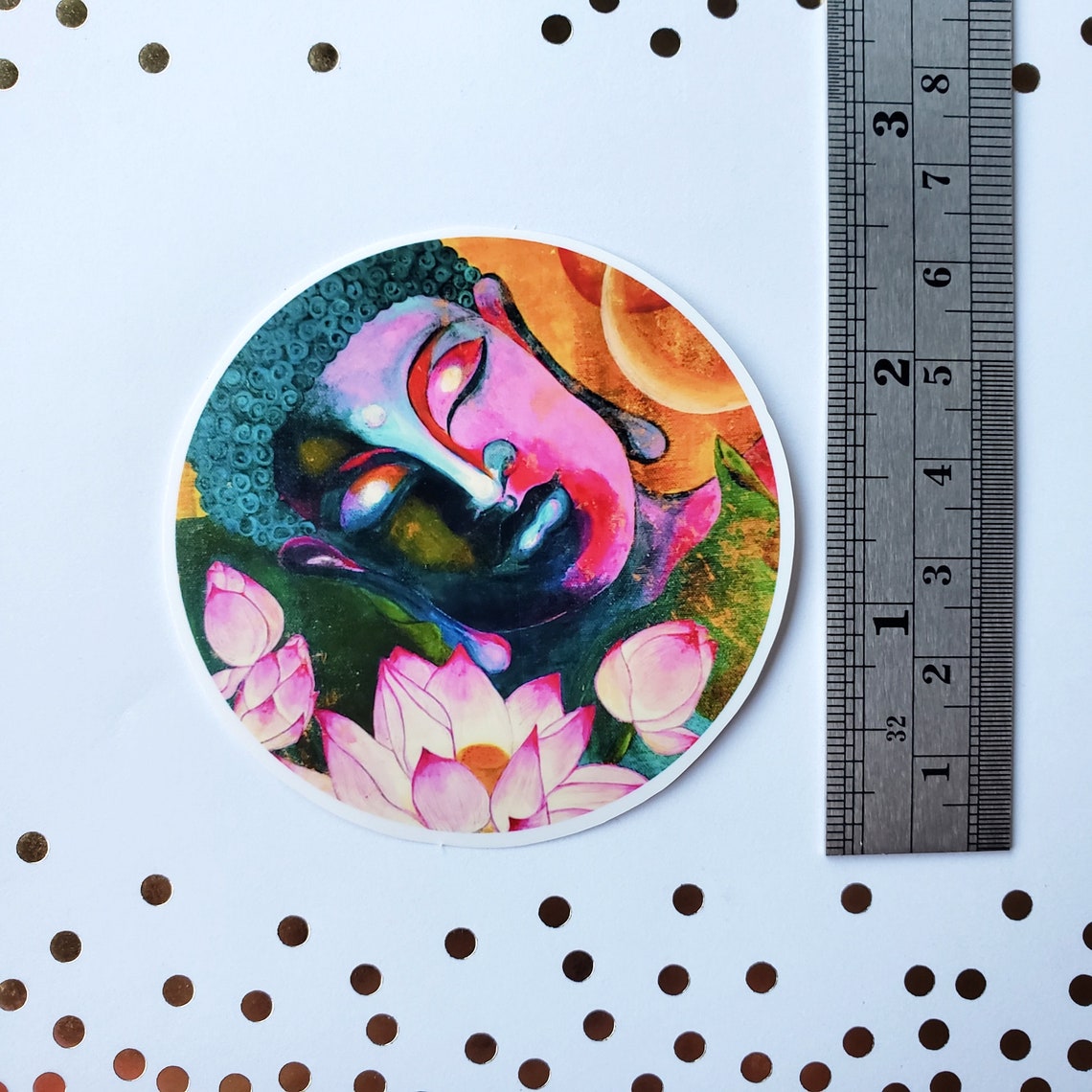 Sleeping Buddha Sticker Zen Vinyl Stickers Zen Art Buddha | Etsy