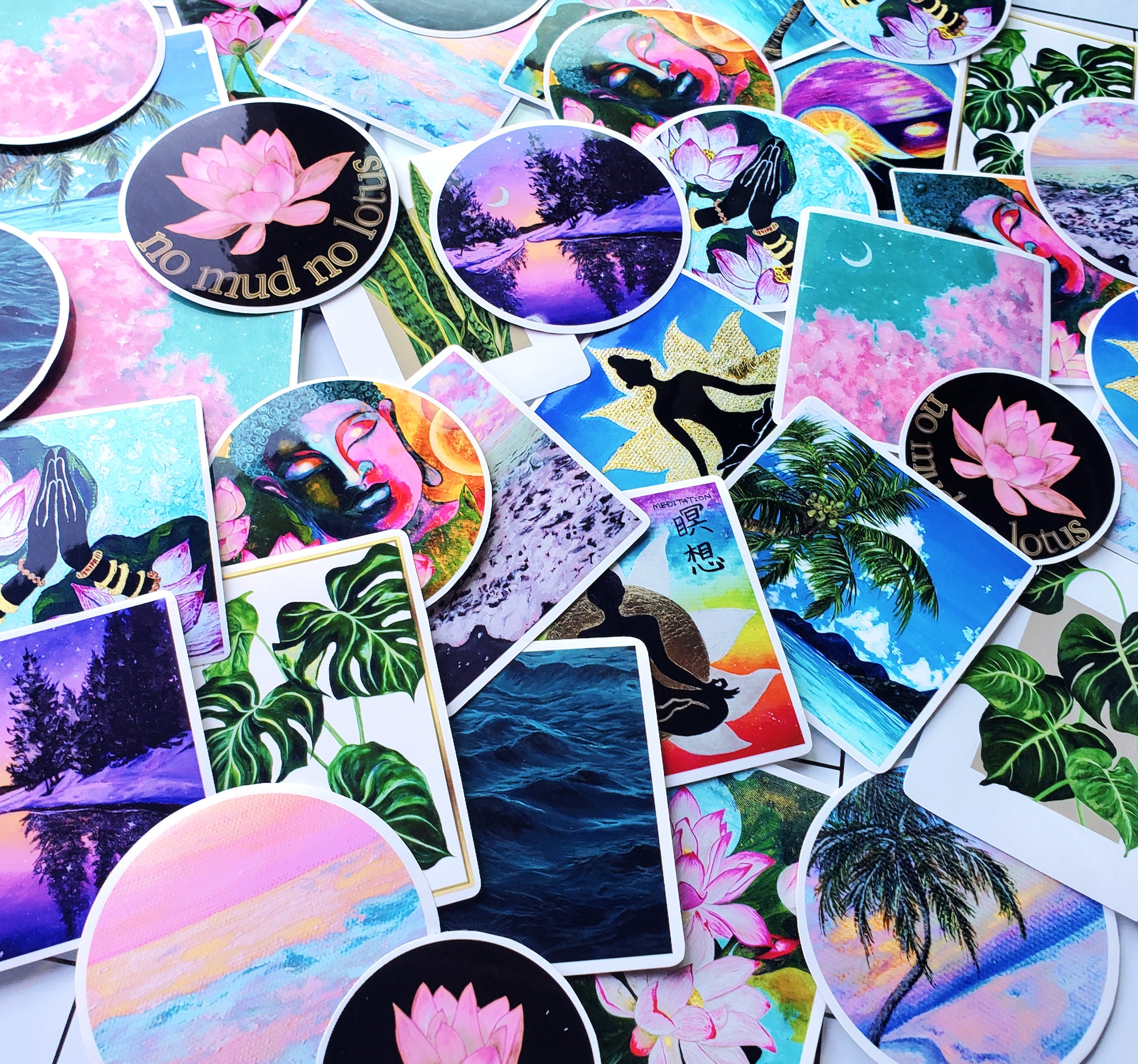 Yin Yang Sticker Yin and Yang Vinyl Decals Yinyang Art Sunrise Sticker ...