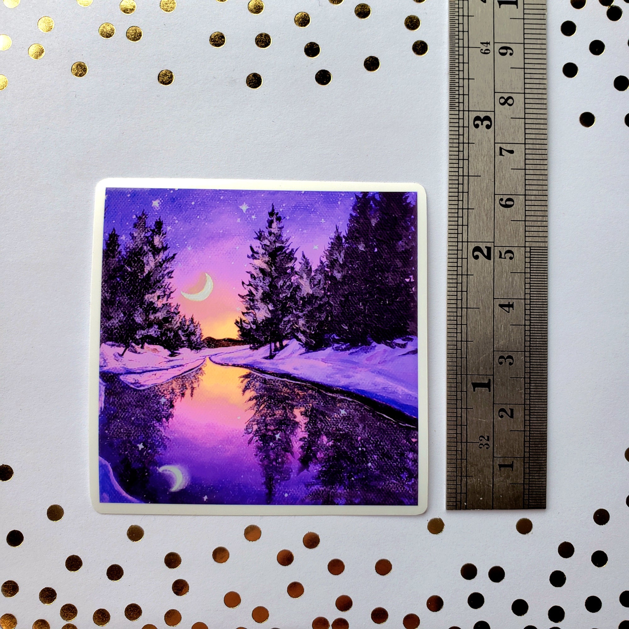 Moon Light Sticker, Aesthetic Stickers, Purple Stickers, Moon Art ...