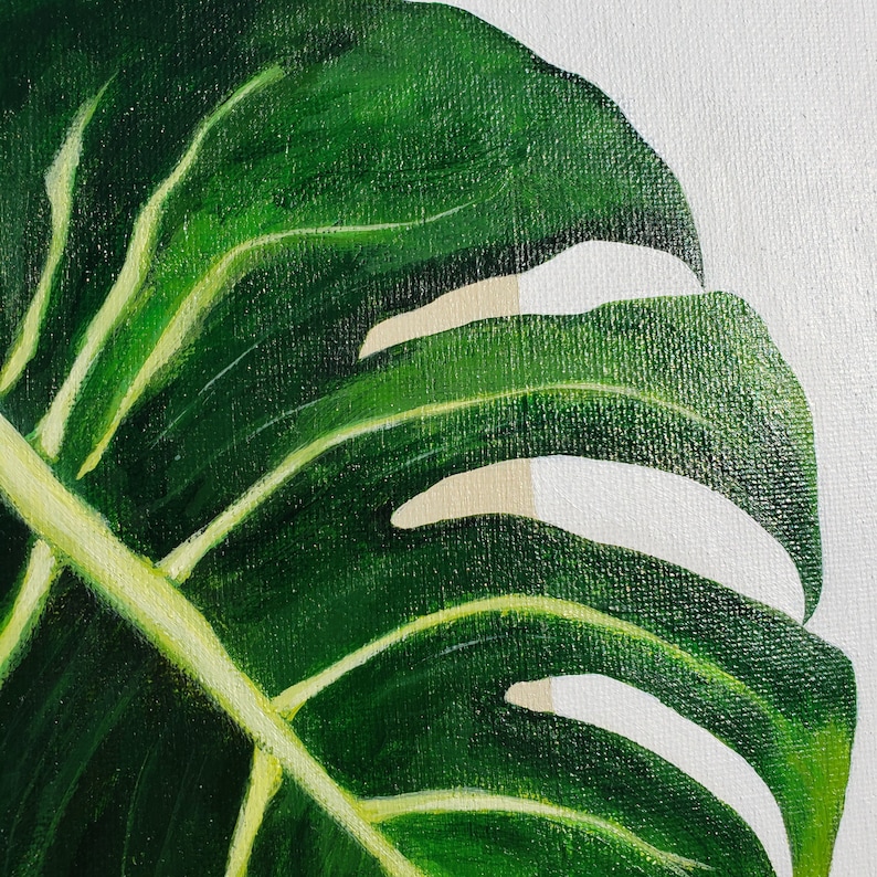 16x20 Monstera Painting Original Houseplant Painting Original - Etsy