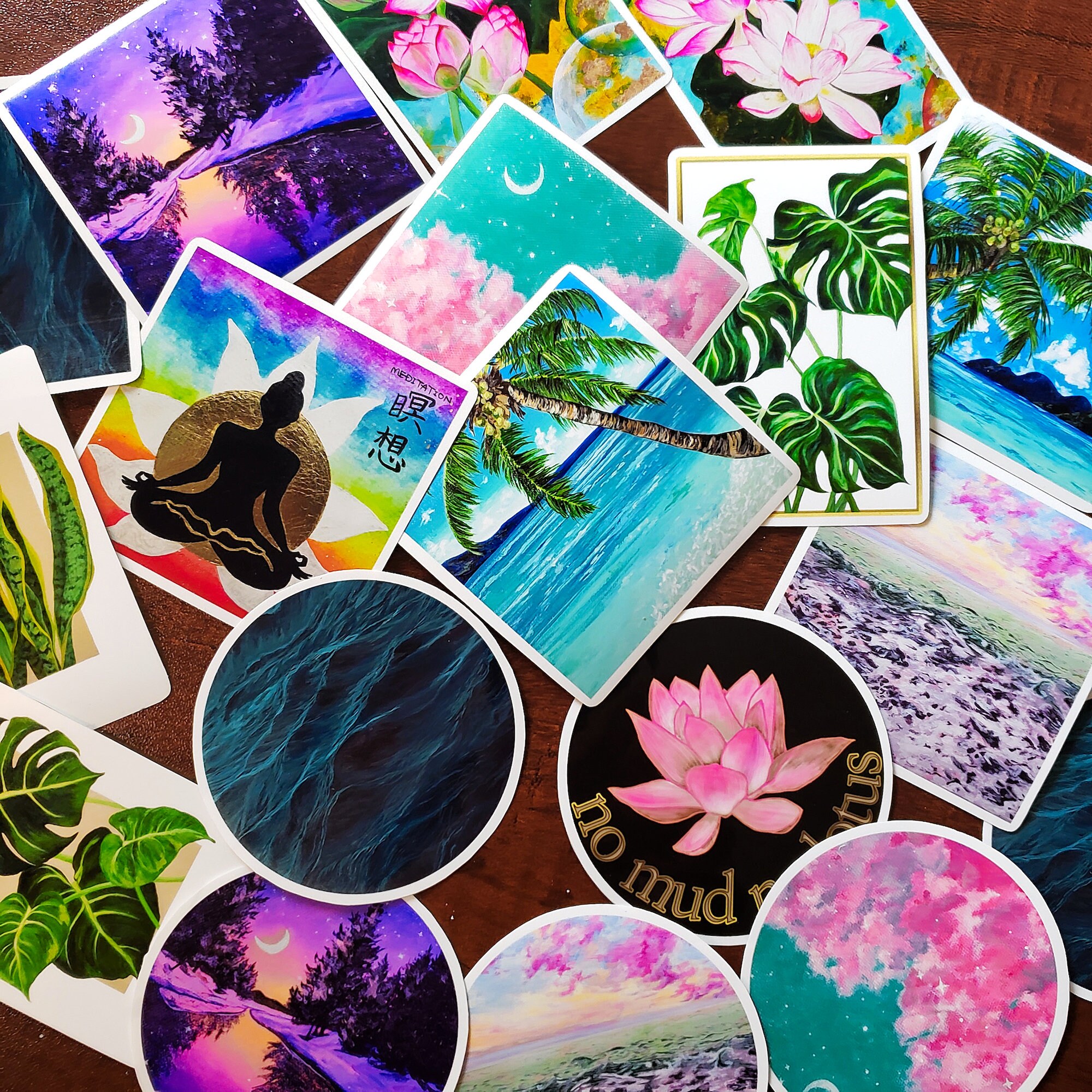 7 Chakra Meditation Sticker, Zen Art Decal - Etsy