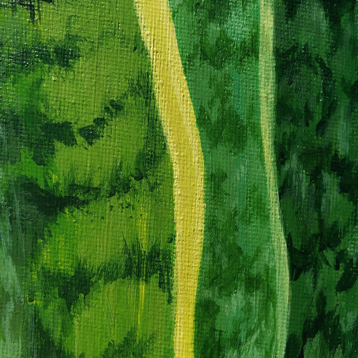 Original Snake Plant Painting, Acrylic on Canvas, Minimalist Art - Etsy