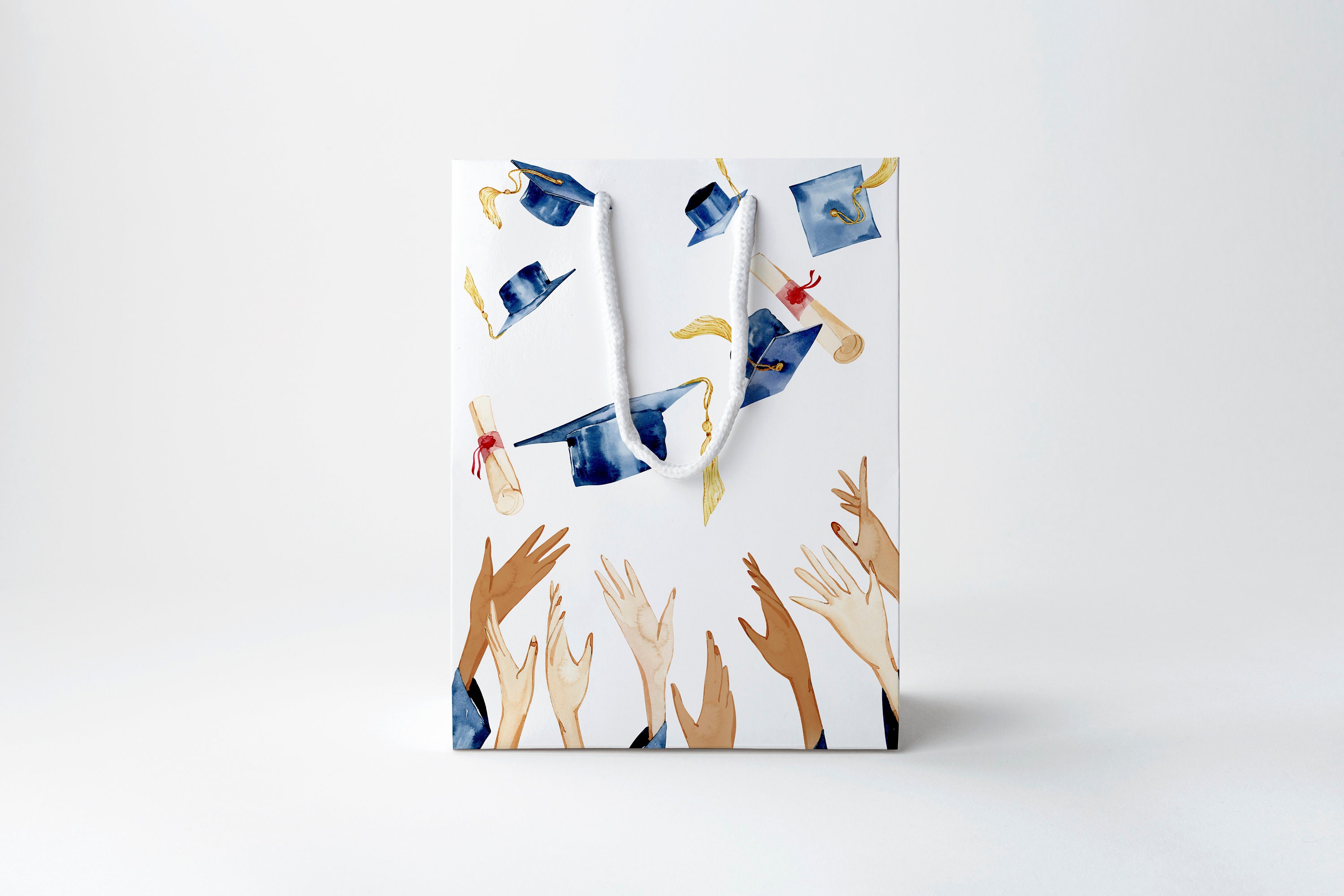 Graduation Gift Bag - Personalized Congrats Tote for Him/her - Custom ...