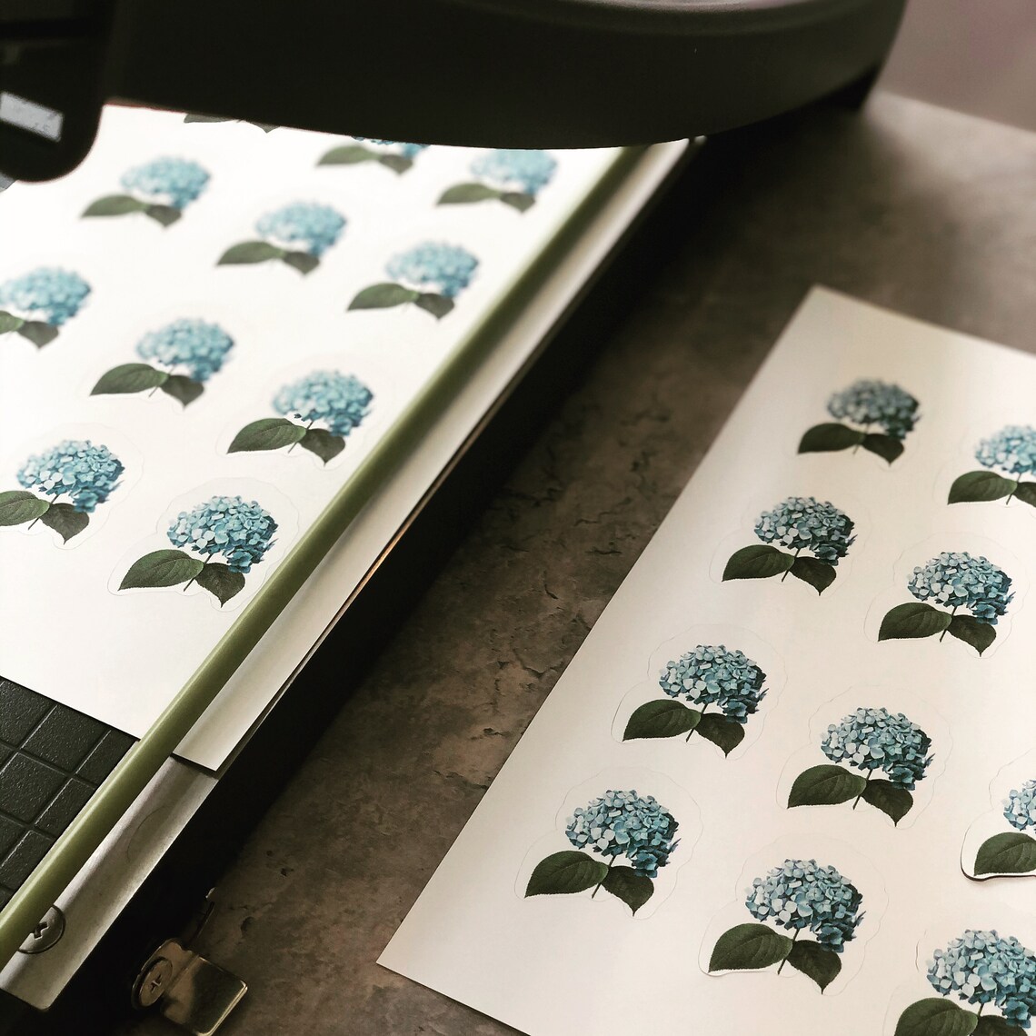 Blue Hydrangea Sticker Sheets Sticker Pack Cute Stickers | Etsy