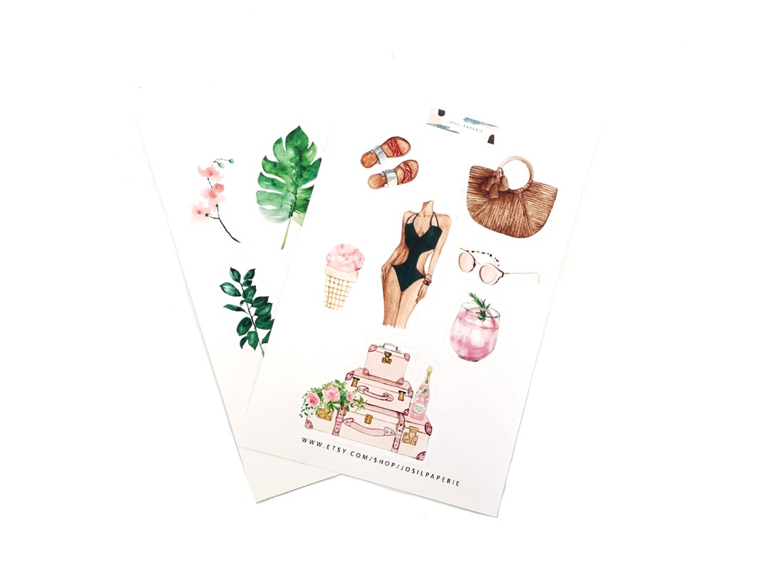 Hot Girl Summer Sticker Sheets Sticker Pack Cute Stickers Journal ...