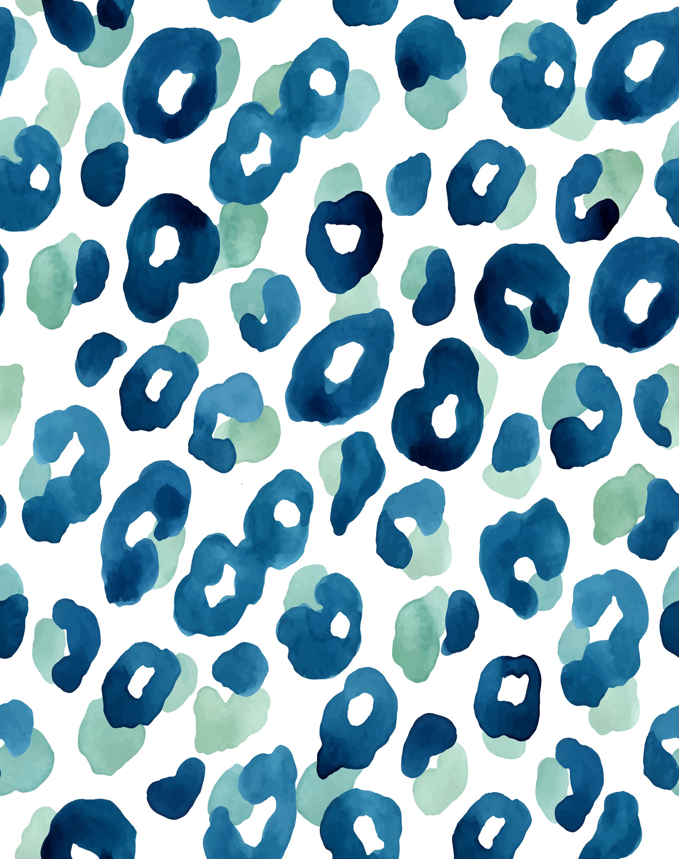 Blue Leopard Gift Wrap Chinoiserie Gift Wrap Leopard Print | Etsy