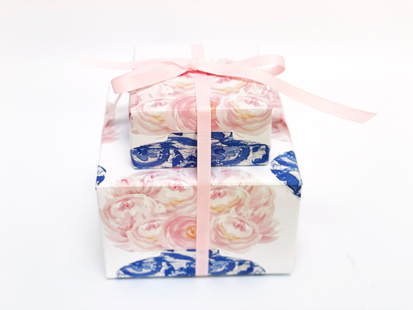 Pink Rose Wrapping Paper Chinoiserie Gift Wrap Scrapbooking - Etsy