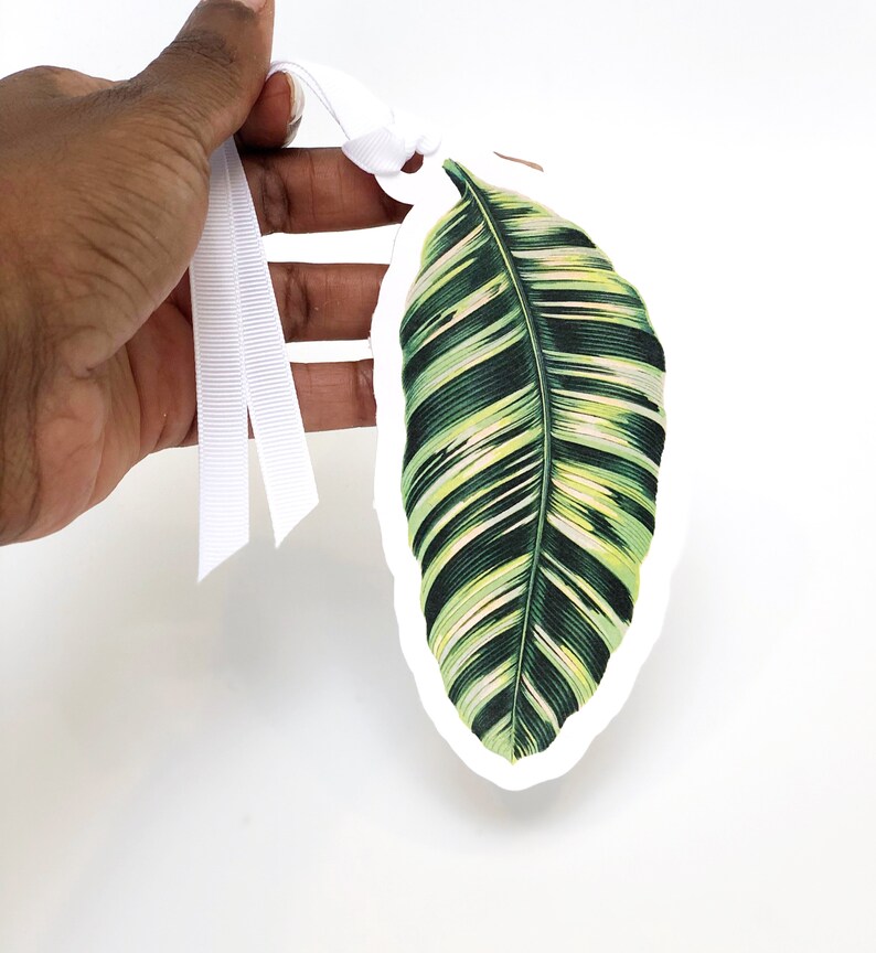 Banana Leaf Gift Tag Banana Print Gift Tags Hanging Gift | Etsy