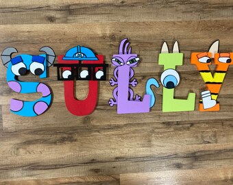 Character Inspired Handmade Wood Letters - Etsy