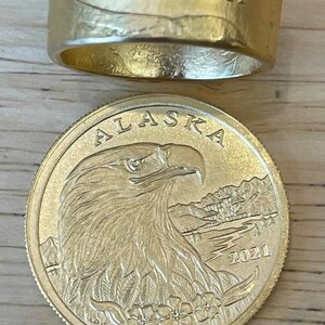Alaska Gold Ring From 1 Oz .999 Fine Gold Medallion - Etsy