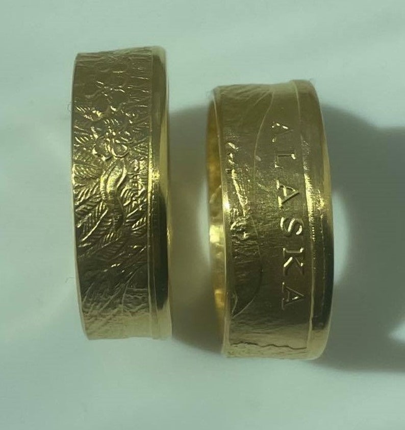 Alaska Gold Ring From 1 Oz .999 Fine Gold Medallion - Etsy