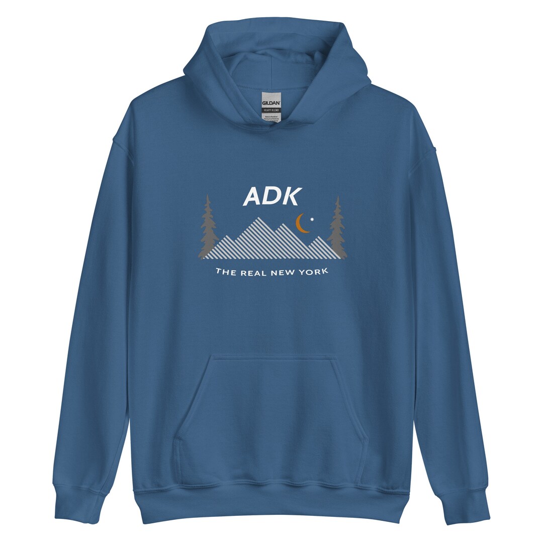 Adirondack Real New York Shot Sleeve Pullover Hoodie Upstate New York ...