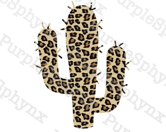 Leopard Cactus Png - Etsy
