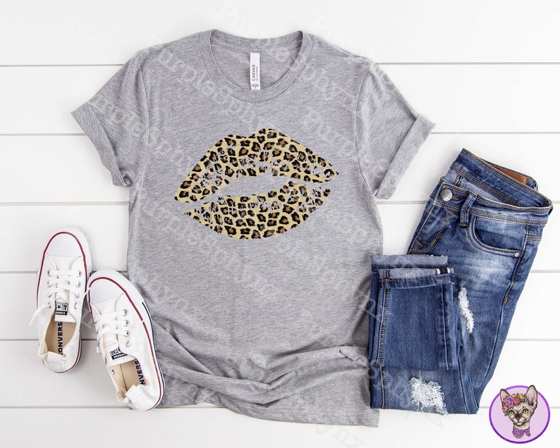 Leopard Lips Png Distressed Lips Kiss Sublimation Png - Etsy