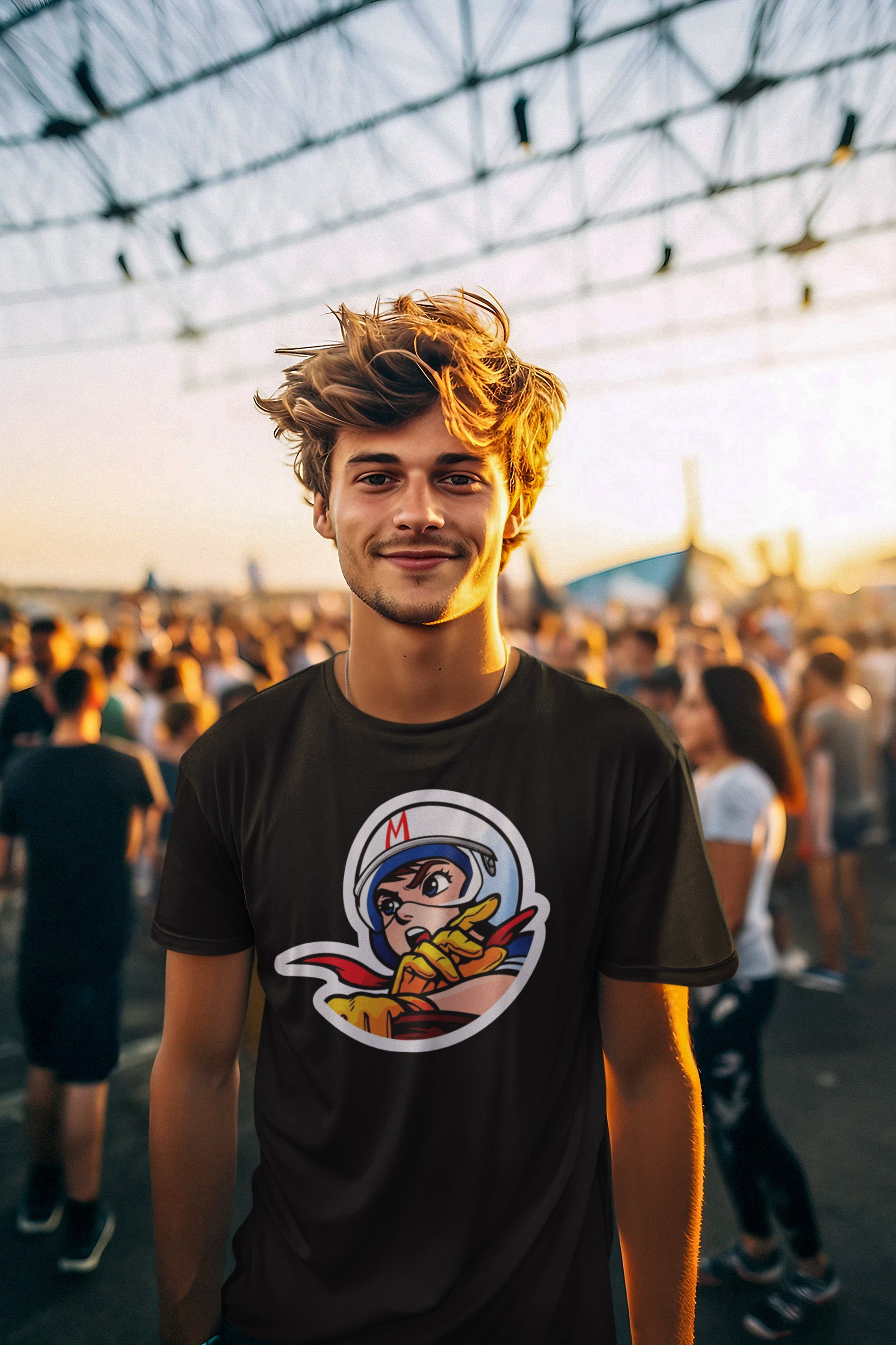 Speed Racer Graphic T-shirt Circular Version - Etsy