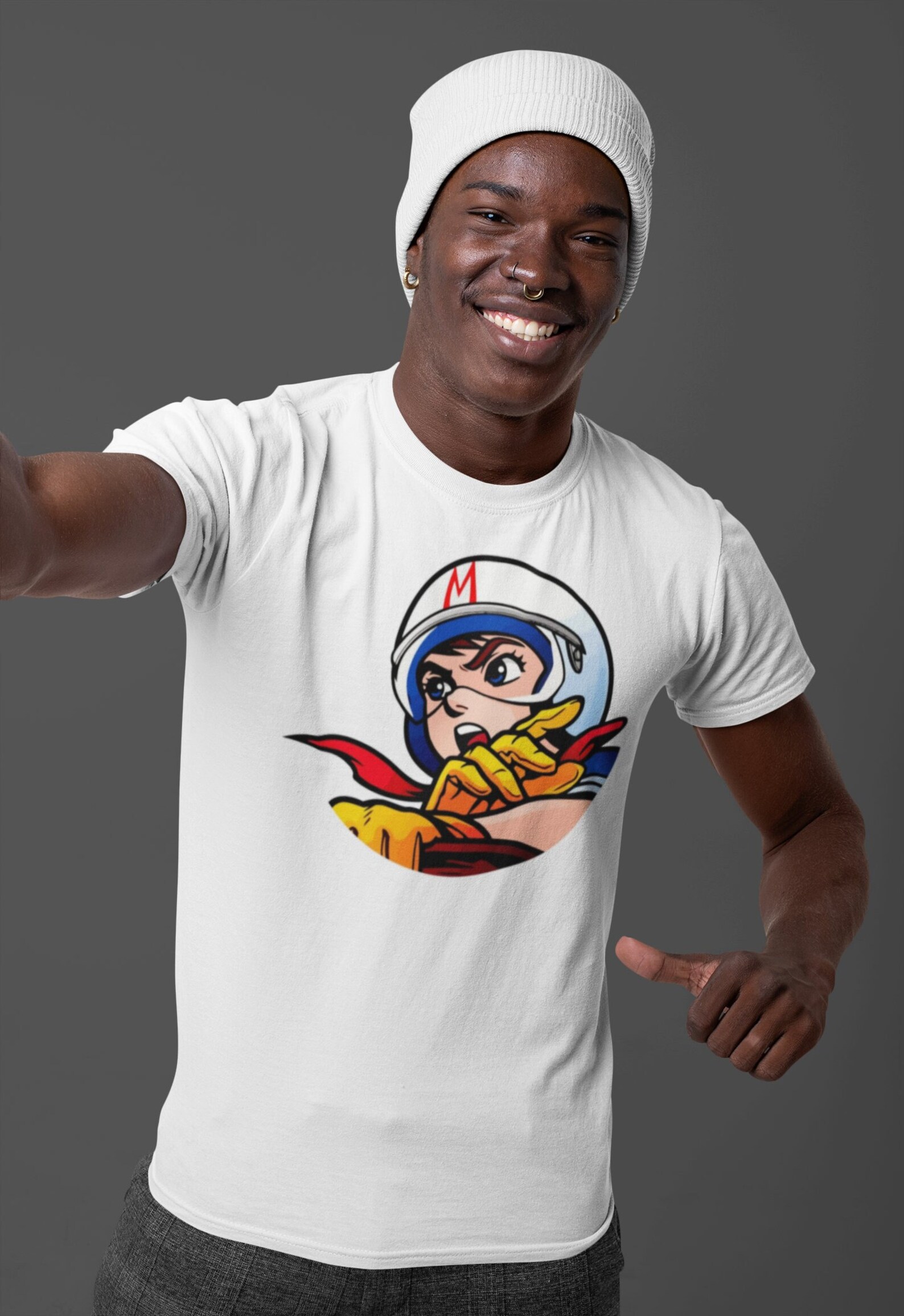 Speed Racer Graphic T-shirt Circular Version - Etsy
