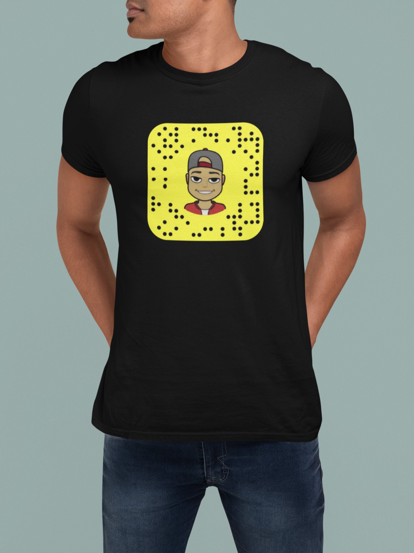 Snapchat customizable scannable Emoji T-Shirt | Etsy